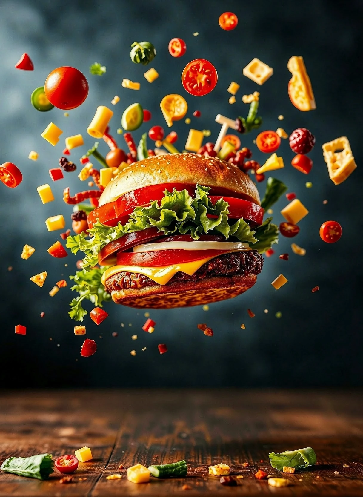 AI-generated burger